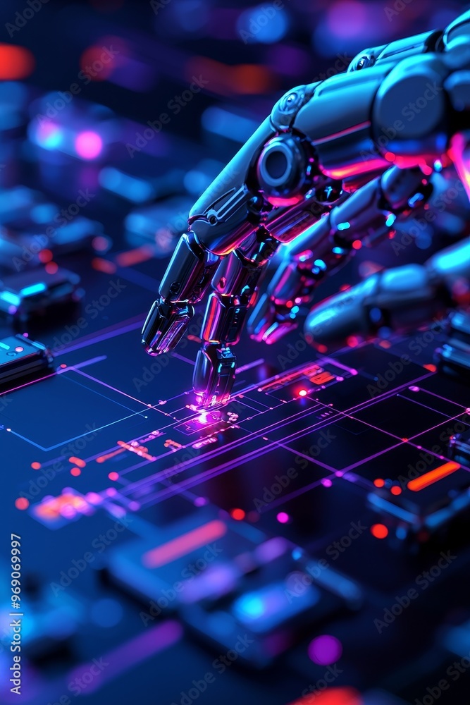 AI system displaying product flaws in real-time on a screen, AI quality assurance, automated ...