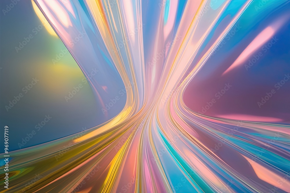 Dreamlike Translucent Canvas Design with 3D Vision and Color Refraction ...