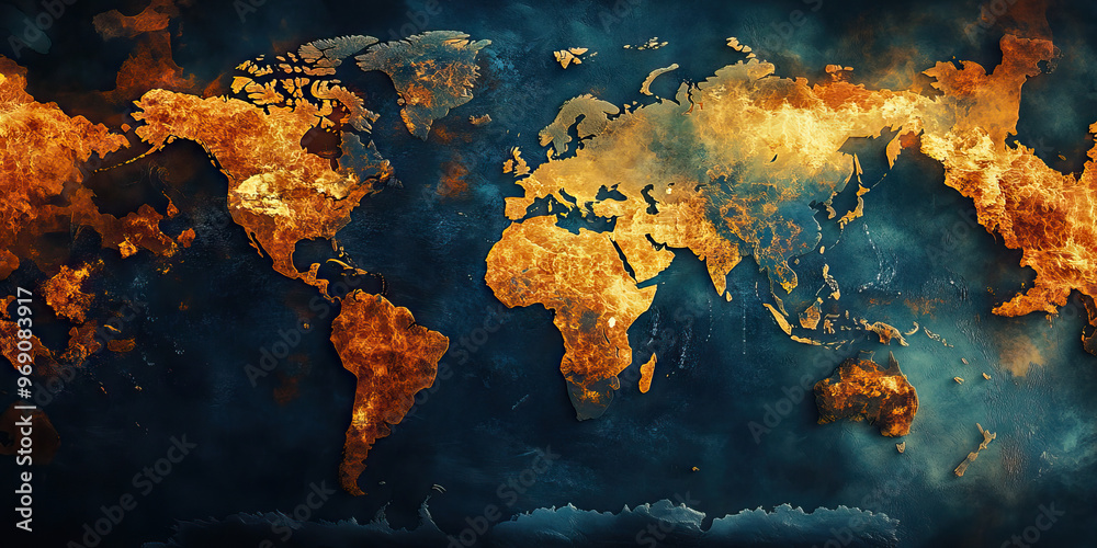 Brink of Catastrophe: A world map, marked with flashpoints of potential ...