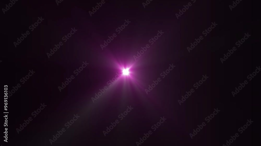 sun light lens or Sun light beams flares animation, volumetric light ...