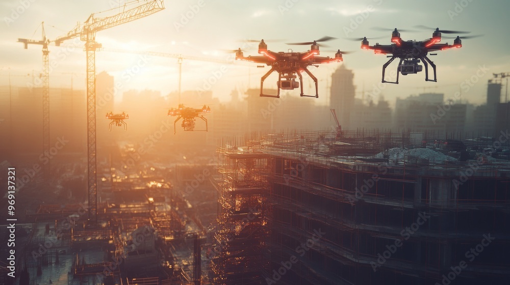Drone swarms performing large-scale construction: A futuristic ...