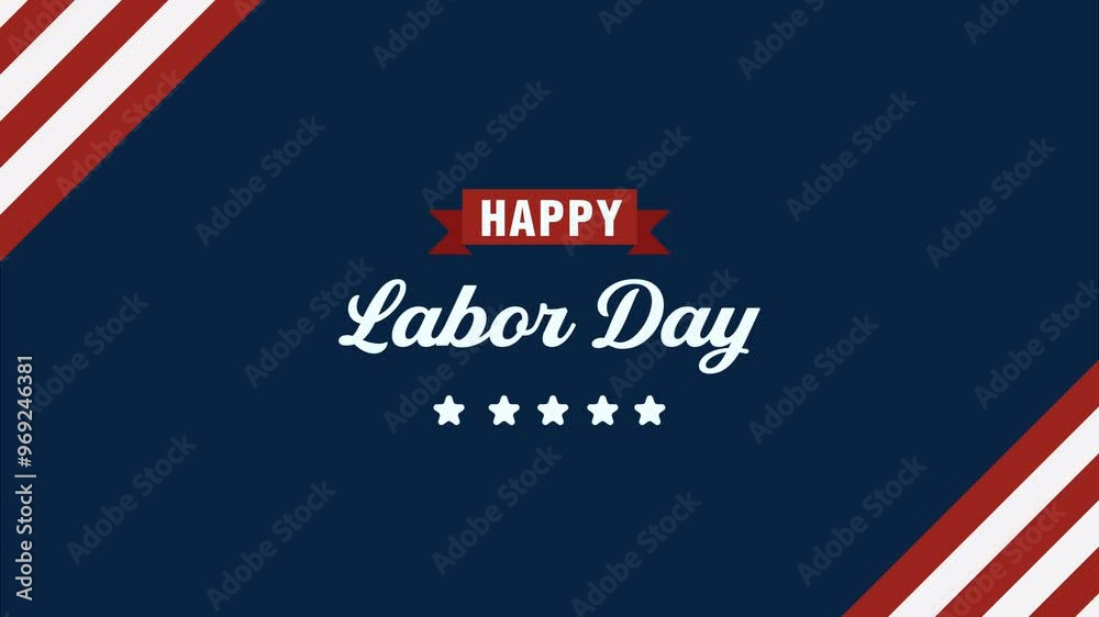 Animated 4K Happy Labor Day Background Design,Greeting Card.Animation ...