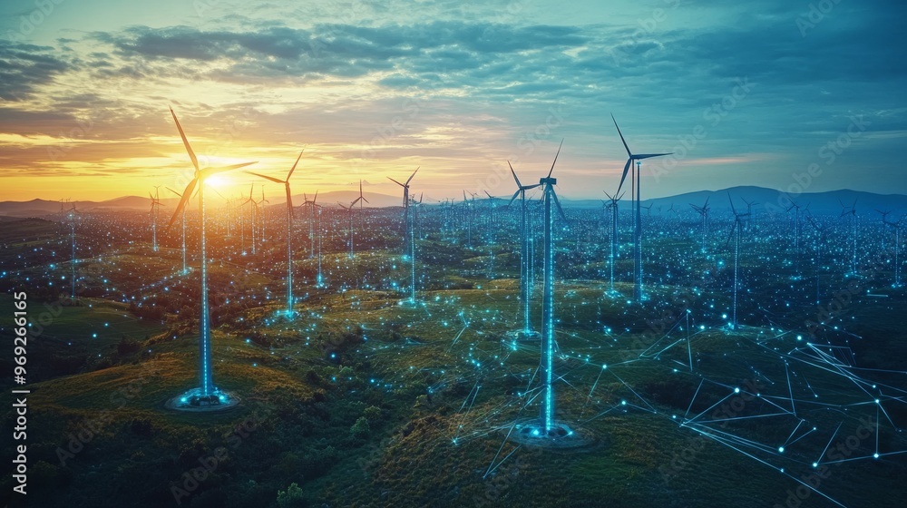 Futuristic AI-enhanced energy grids balancing renewable and non ...