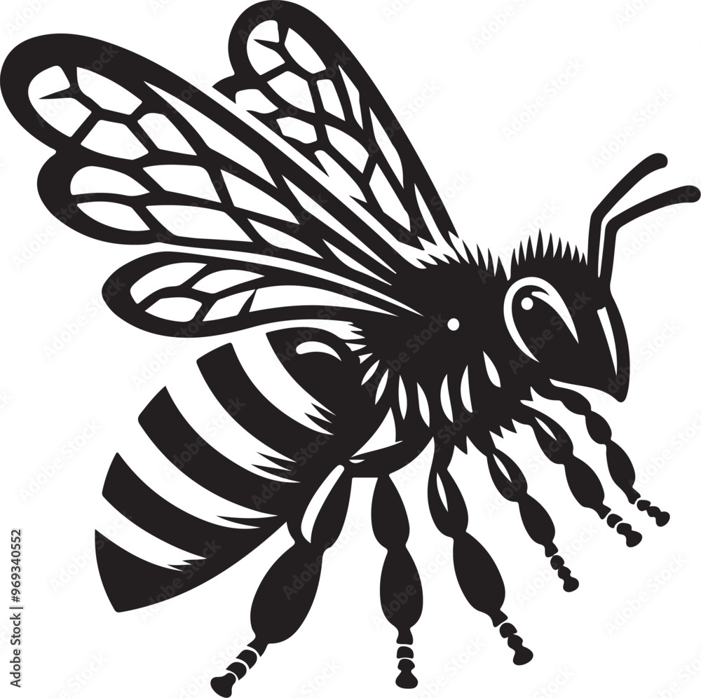 bee clipart vector design,awesome bee svg,high resolution printable bee ...