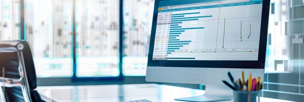 IT project management software showing project timelines, tasks, and ...