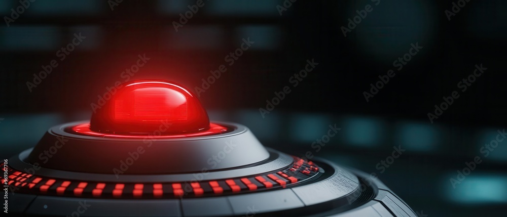 Cybersecurity dashboard, red alerts, data breach visualization, dark ...