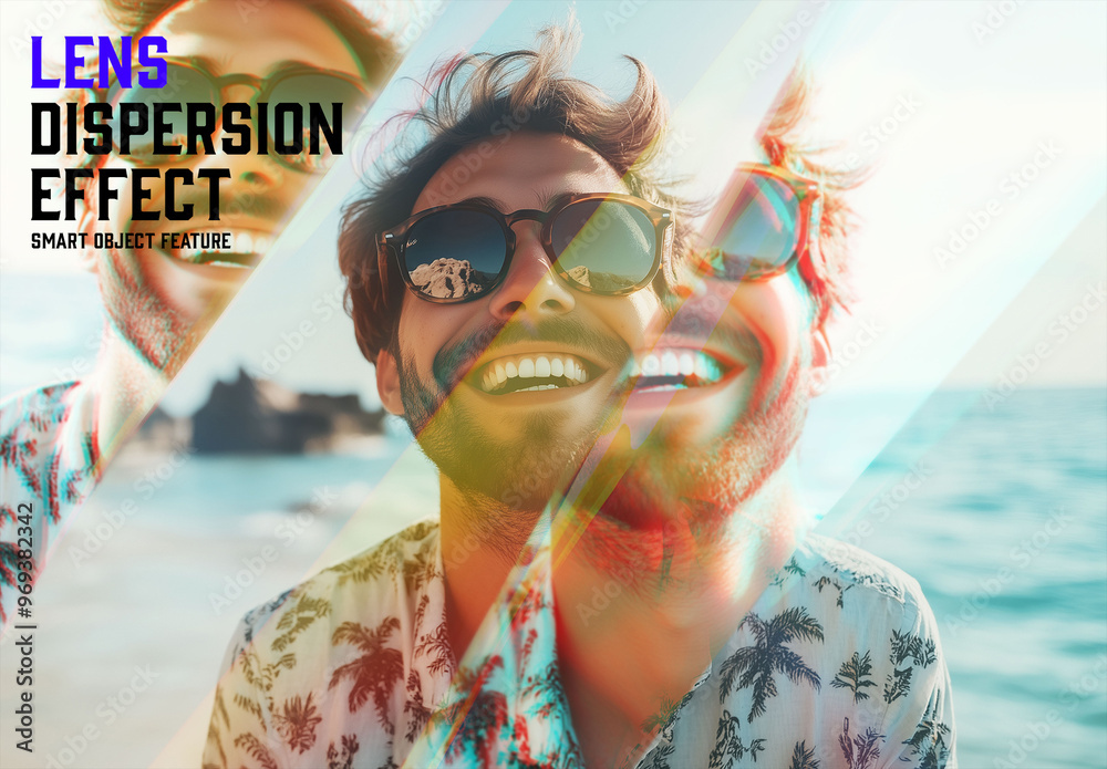 Lens Dispersion Effect with Generative AI สต็อกเทมเพลต | Adobe Stock