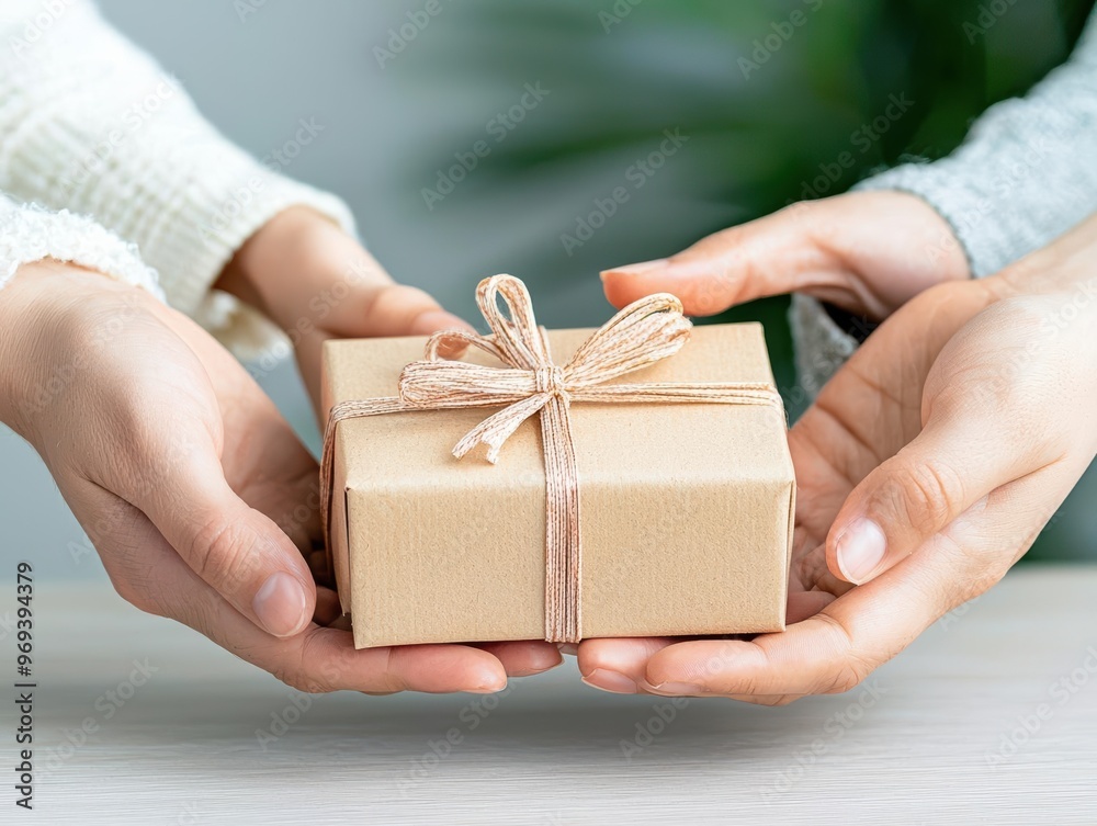 Thanksgiving office gift exchange, with colleagues exchanging small ...