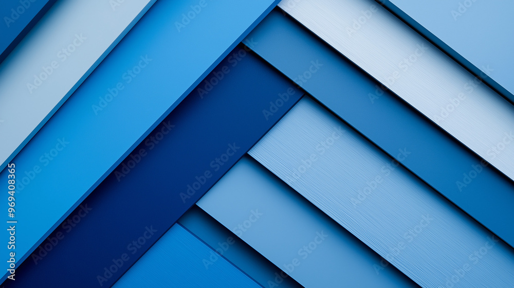 A series of parallel, slanted lines in varying shades of blue. These ...