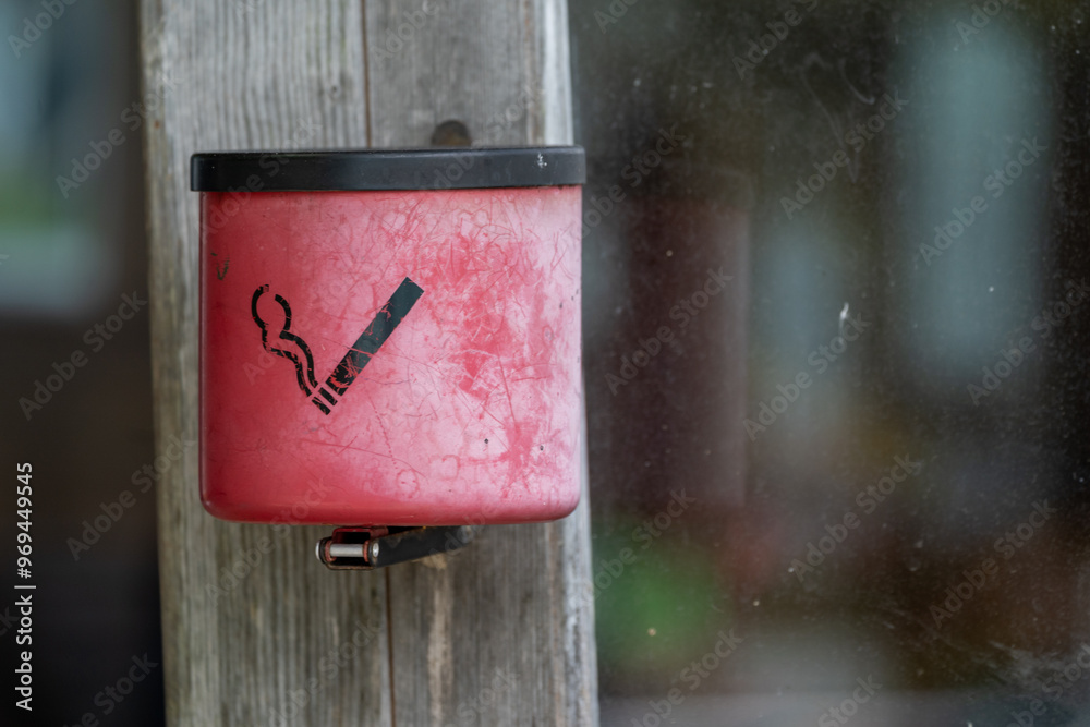 Cigarette receptacle ashtray is a container or device for extinguishing ...