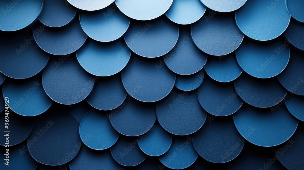 Abstract blue circular pattern with layered shapes for design. Stock ...