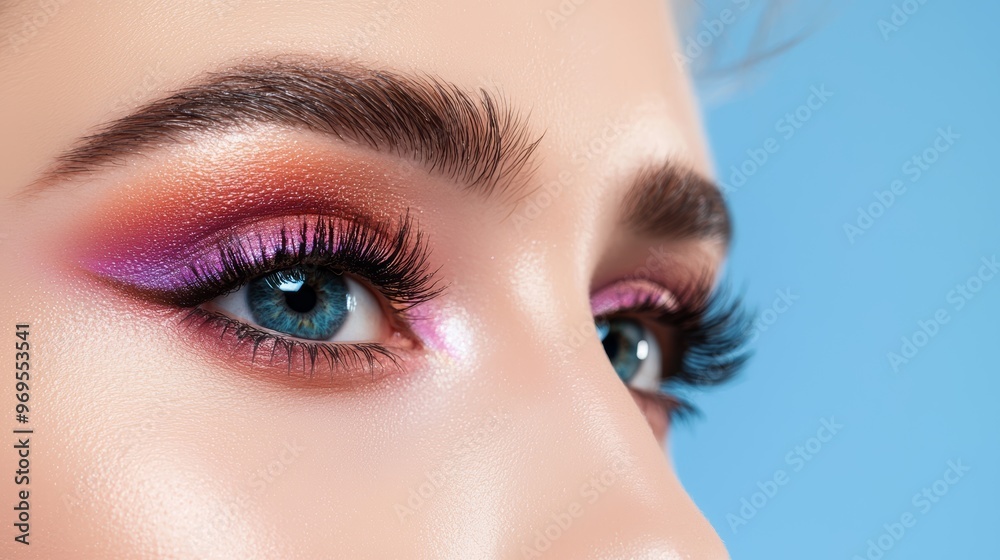 Create a makeup tutorial based on the harmonious mix of colors in the ...