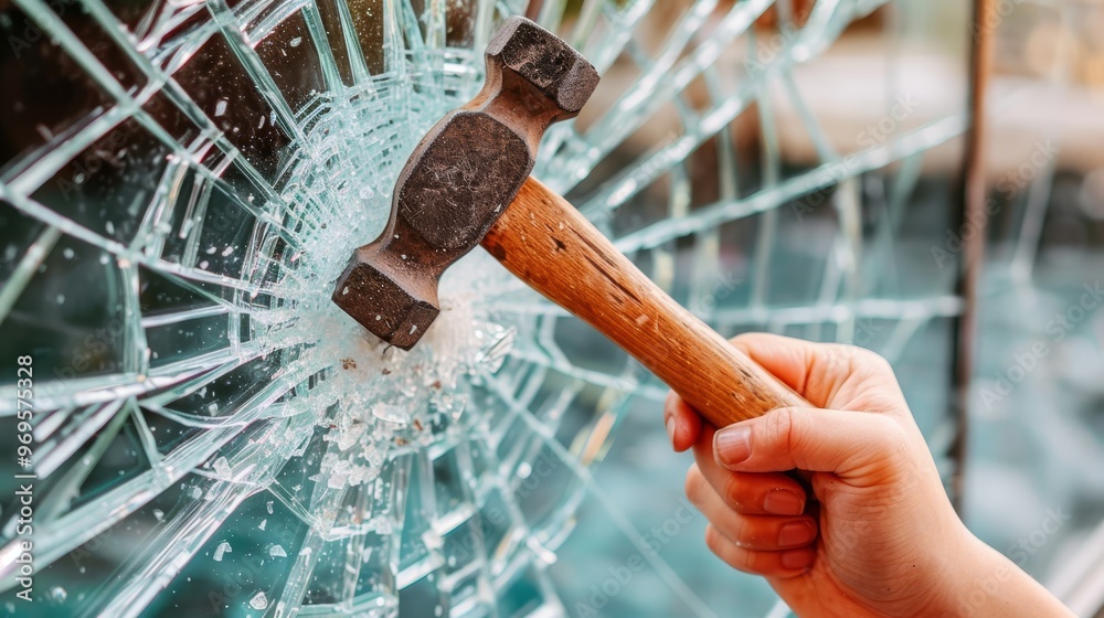 A step by step guide on safely breaking and shattering glass with a ...