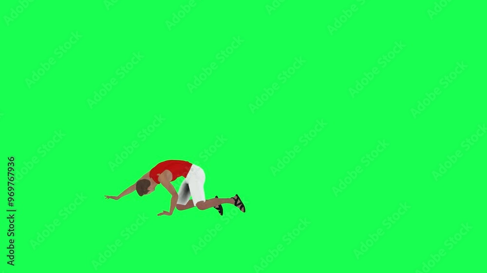 3d Stunt man falling from the height,right angle on green screen render ...