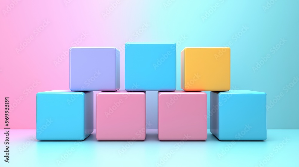 SWOT analysis, colorful blocks representing strengths and weaknesses ...