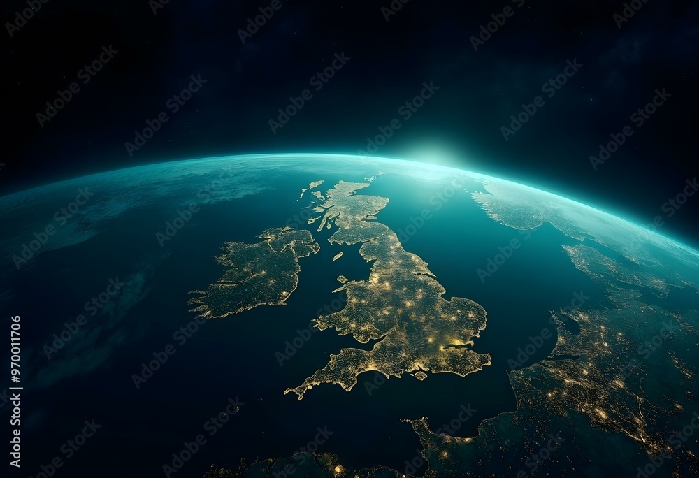 United Kingdom London England Wales Scotland Ireland Global Map of ...