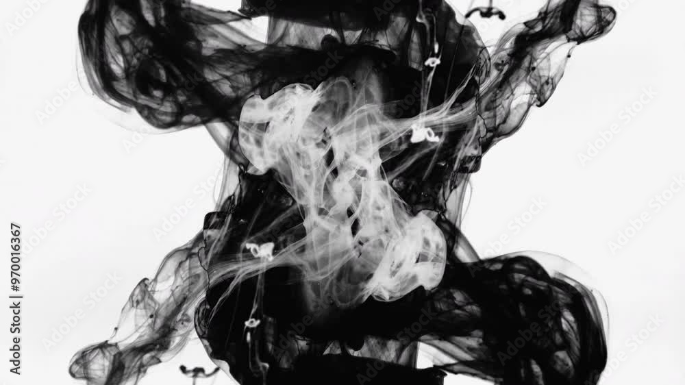 abstract background template Black ink artistic flow splatter spots ...