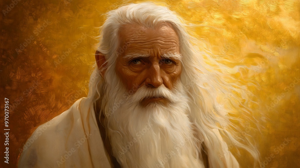 Moses, hebrew Bible prophet man from Exodus, a symbol of faith ...