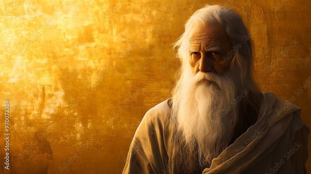 Moses, hebrew Bible prophet man from Exodus, a symbol of faith ...