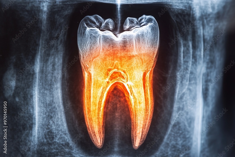 A high-definition digital X-ray image reveals the intricate inner ...