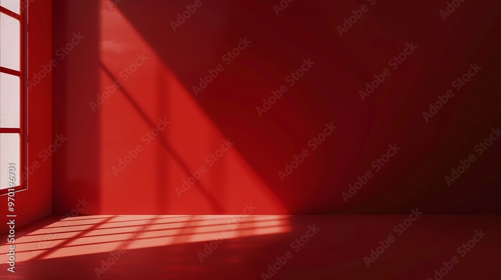 Abstract red studio background for product presentation Backdrop with ...