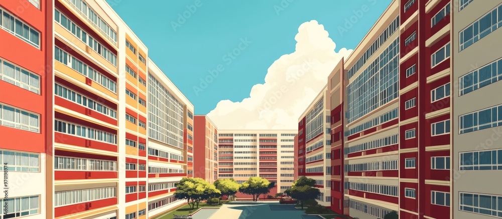 HDB flats represent an economical public housing option featuring ...