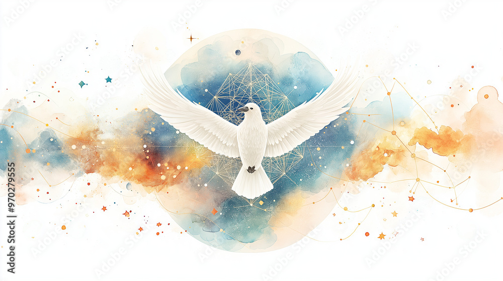 sirius star, sacred geometry, white raven, third eye, wings, cosmos ...