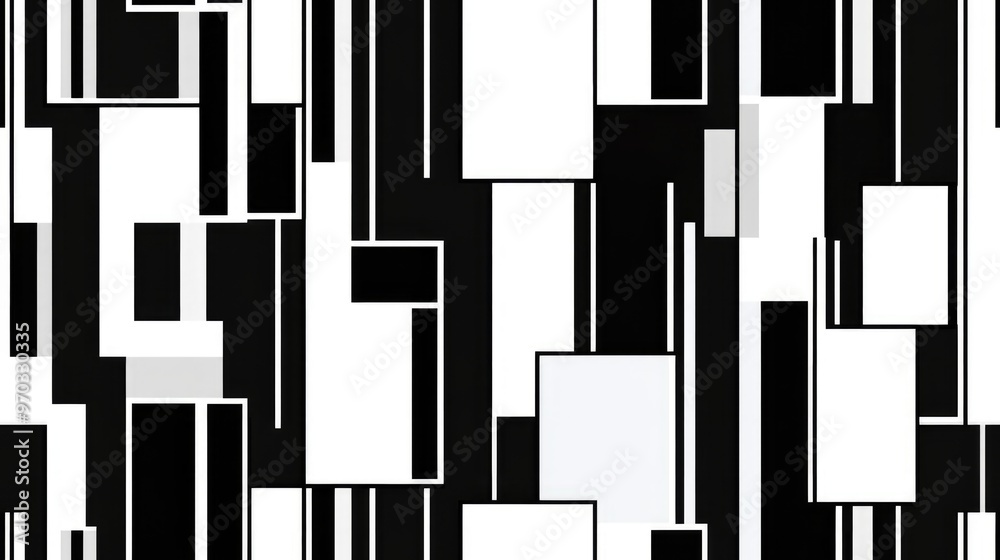 Seamless black and white vertical rectangle pattern for textiles ...