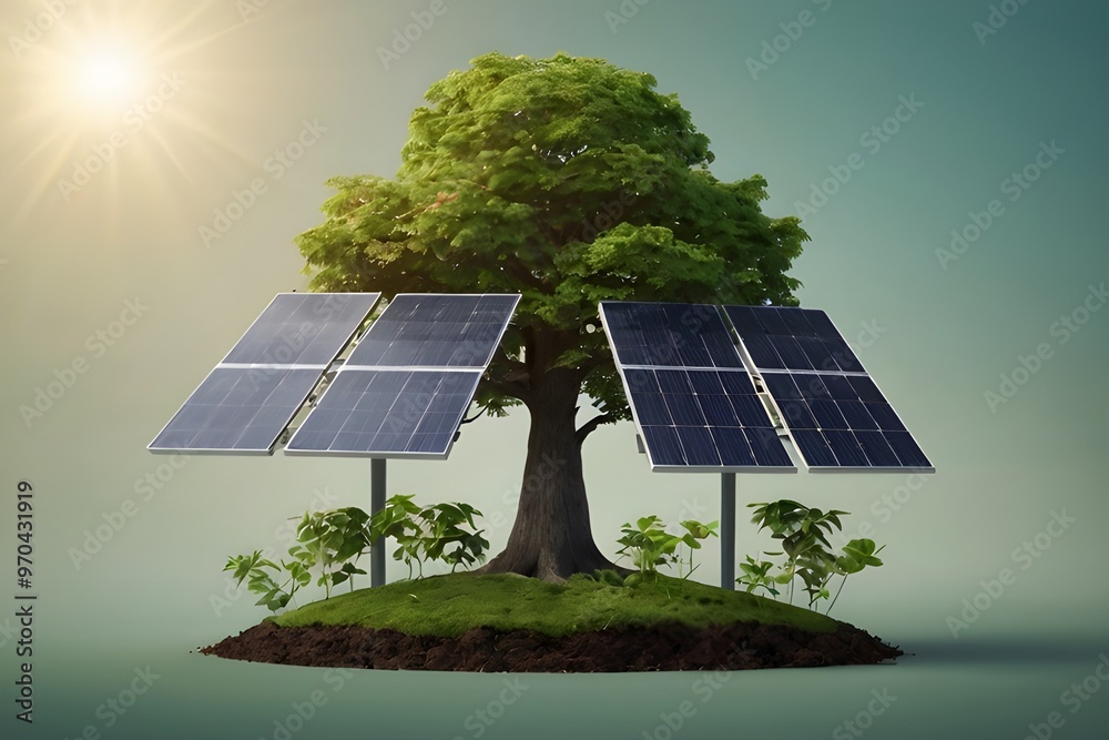 Clean energy concept on World Environment Day or International Day of ...