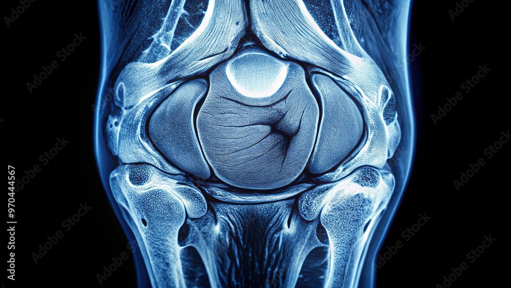 "T2-weighted knee MRI scan shows posterior cruciate ligament (PCL ...