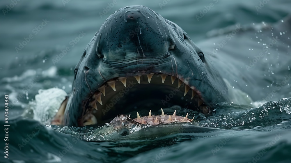 Cookiecutter shark circular bite marks on whale, oceanic crime scene ...