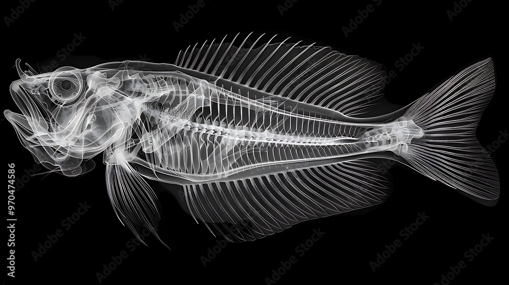 Cymothoa exigua replacing fish tongue, X-ray view of parasite: An X-ray ...