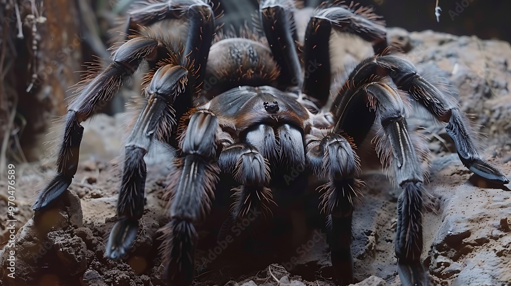Goliath birdeater tarantula molting, shedding exoskeleton: A Goliath ...