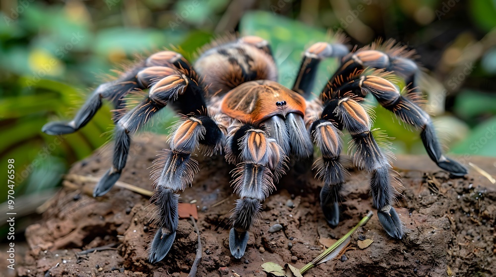 Goliath birdeater tarantula molting, shedding exoskeleton: A Goliath ...
