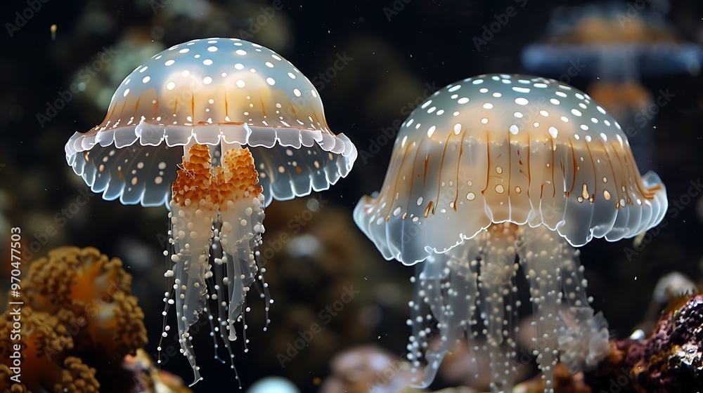 Irukandji jellyfish, tiny but deadly, scientific diagram with size ...