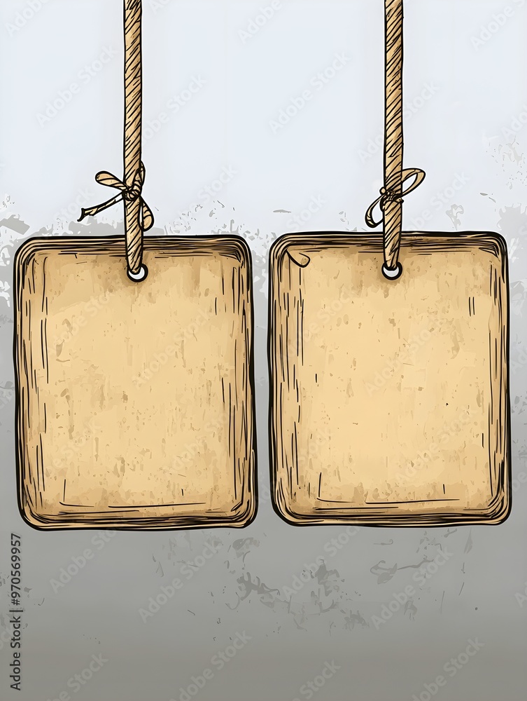 Doodle hanging cork board or bulletin boards open - closed tag ...