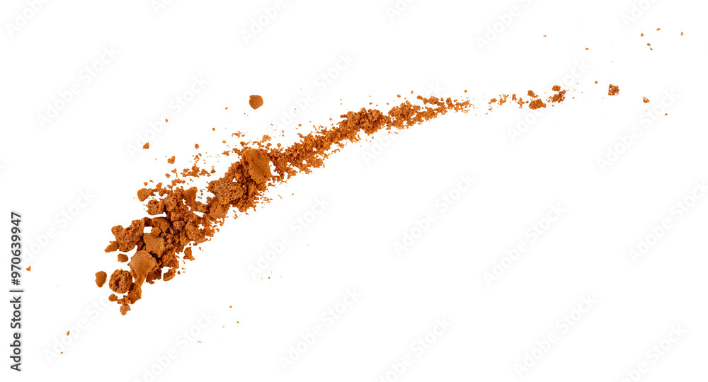 A pile of cake crumbs, a heap of crunchy, cracked, crispy, crumbled ...