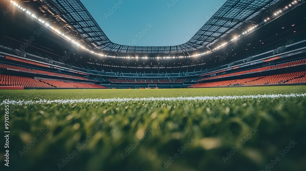 photograph showcasing the grandeur and scale of a magnificent football ...
