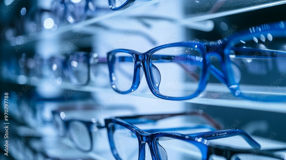 Half of prescription glasses for high myopia Eyesight measuring ...
