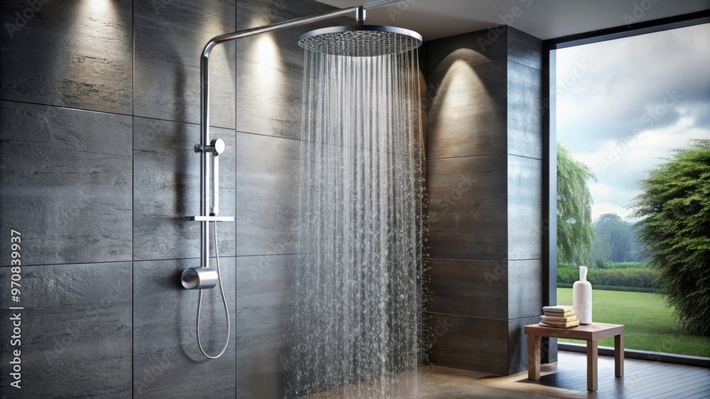 Elevate your daily routine with our premium shower system, showcasing a ...