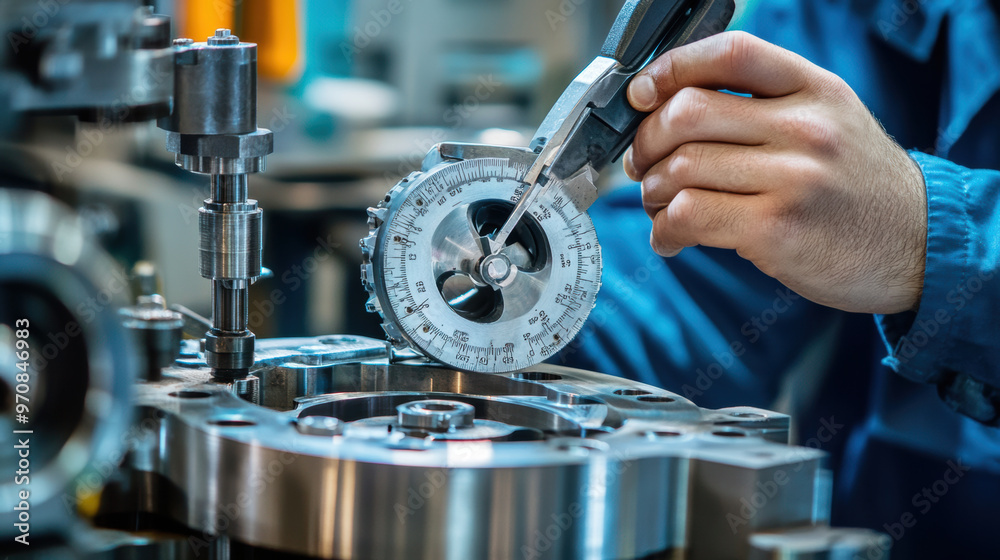 Precision measurement is crucial in engineering, as shown by technician ...
