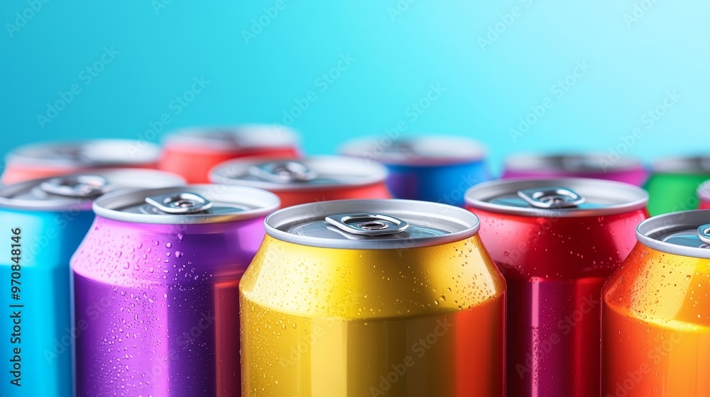 How does the image of multiple cans together evoke the idea of mass ...