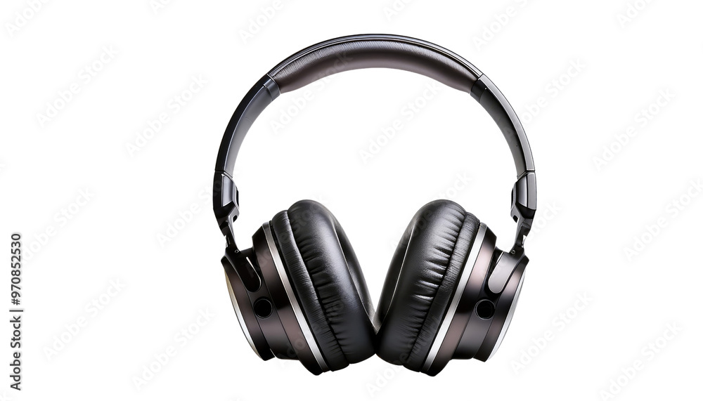 Headphones mockup, realistic 3D rendering of modern over-ear headphones ...