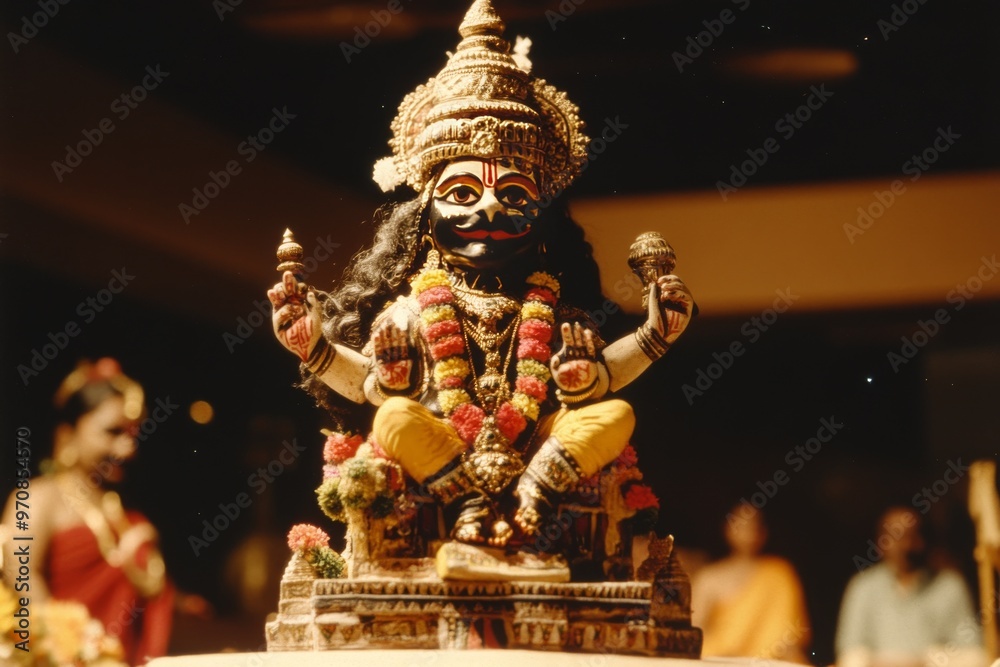 Vijayadashami. Hindu festival symbolizing the victory of good over evil ...
