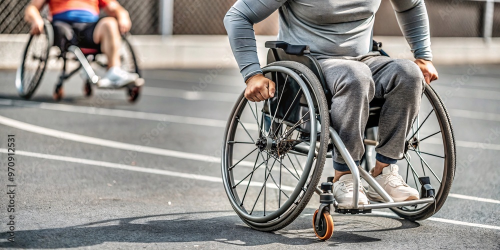 Man in Wheelchair - Active and Determined. man in a wheelchair ...