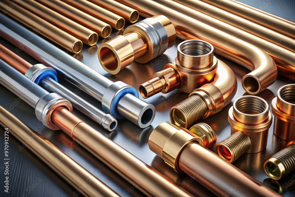 "Draw different types of home water pipes, including copper, PEX, PVC ...