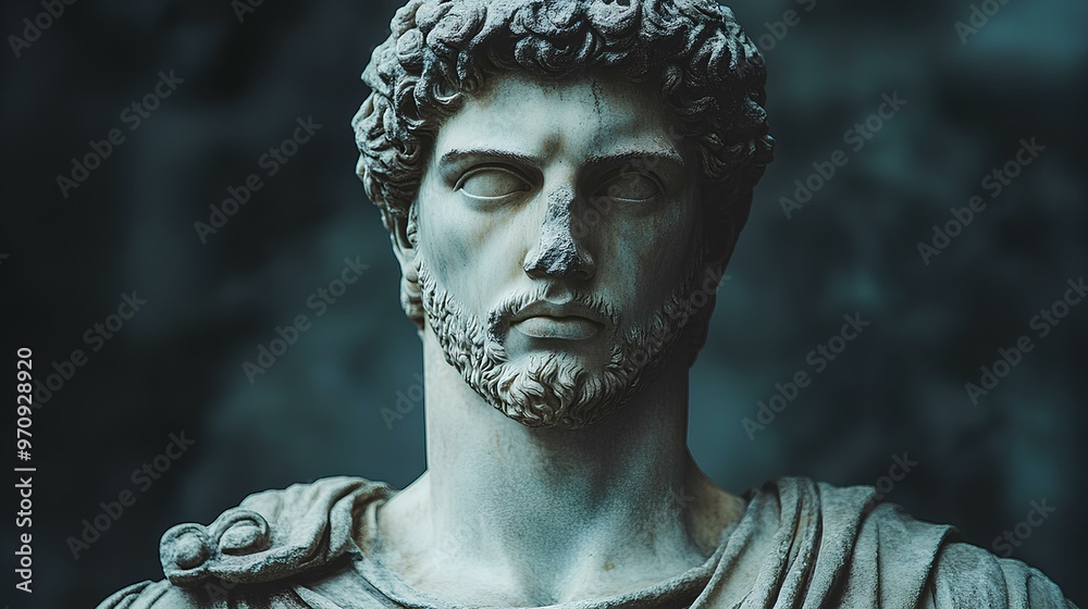 Ancient Roman Emperor Depicted as a Greek Statue in Classical Sculpture ...