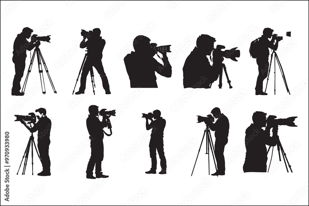 Camera silhouette, camera gear silhouette, photography gear silhouette ...