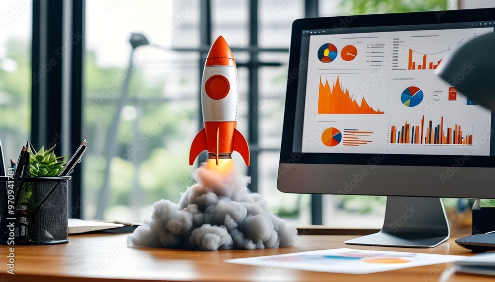 Innovative Startup Strategy Illustrated with Rocket Models and Data ...
