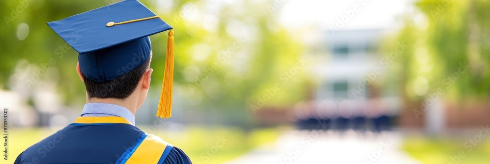 Conceptual illustration of an alumni reunion featuring graduates ...